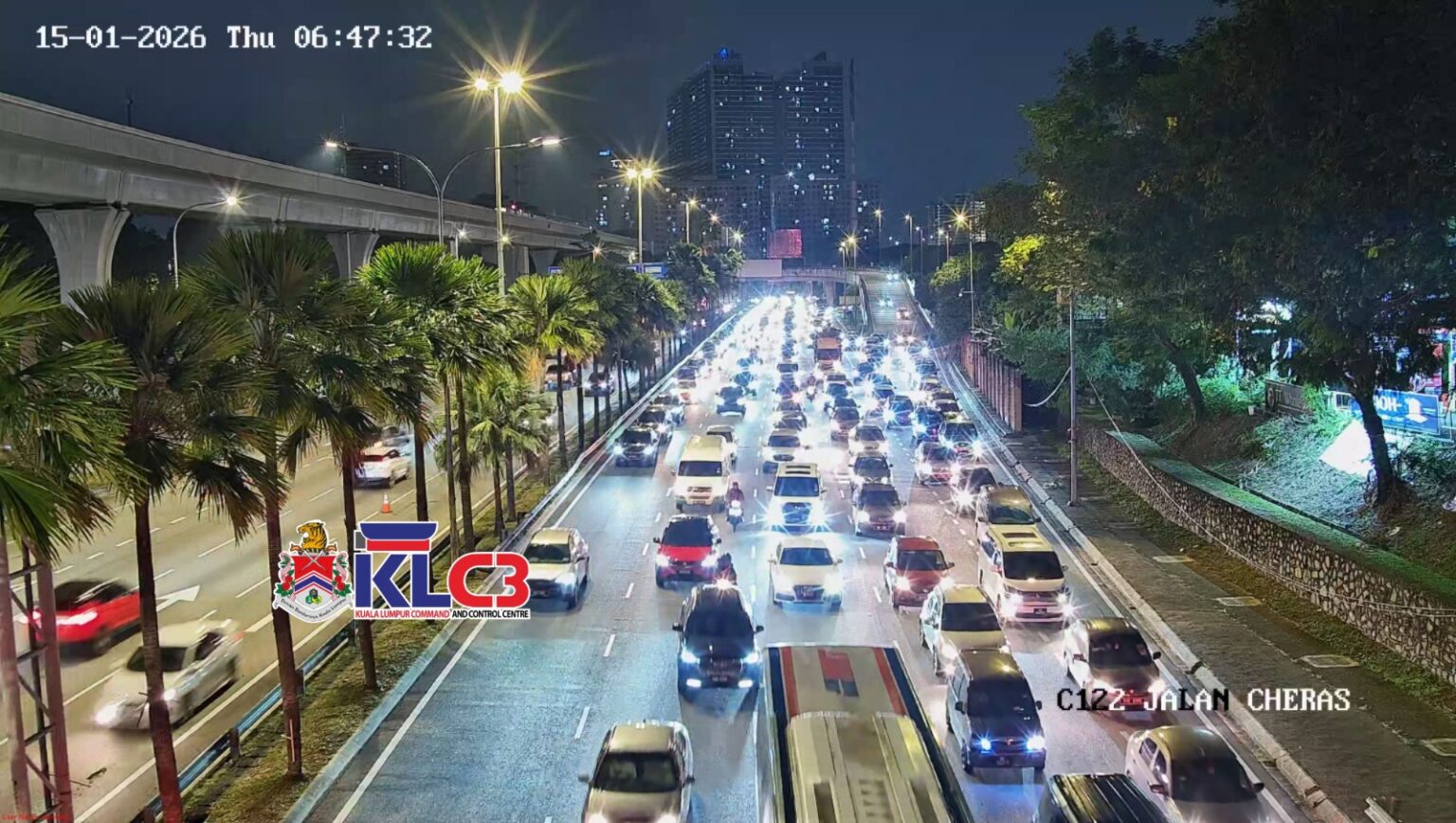 INFO TRAFIK 15/1/2026 6.54 AM – KLCCC