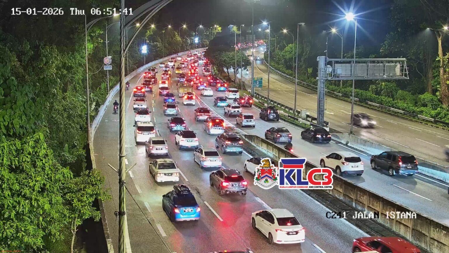 INFO TRAFIK 15/1/2026 6.54 AM – KLCCC