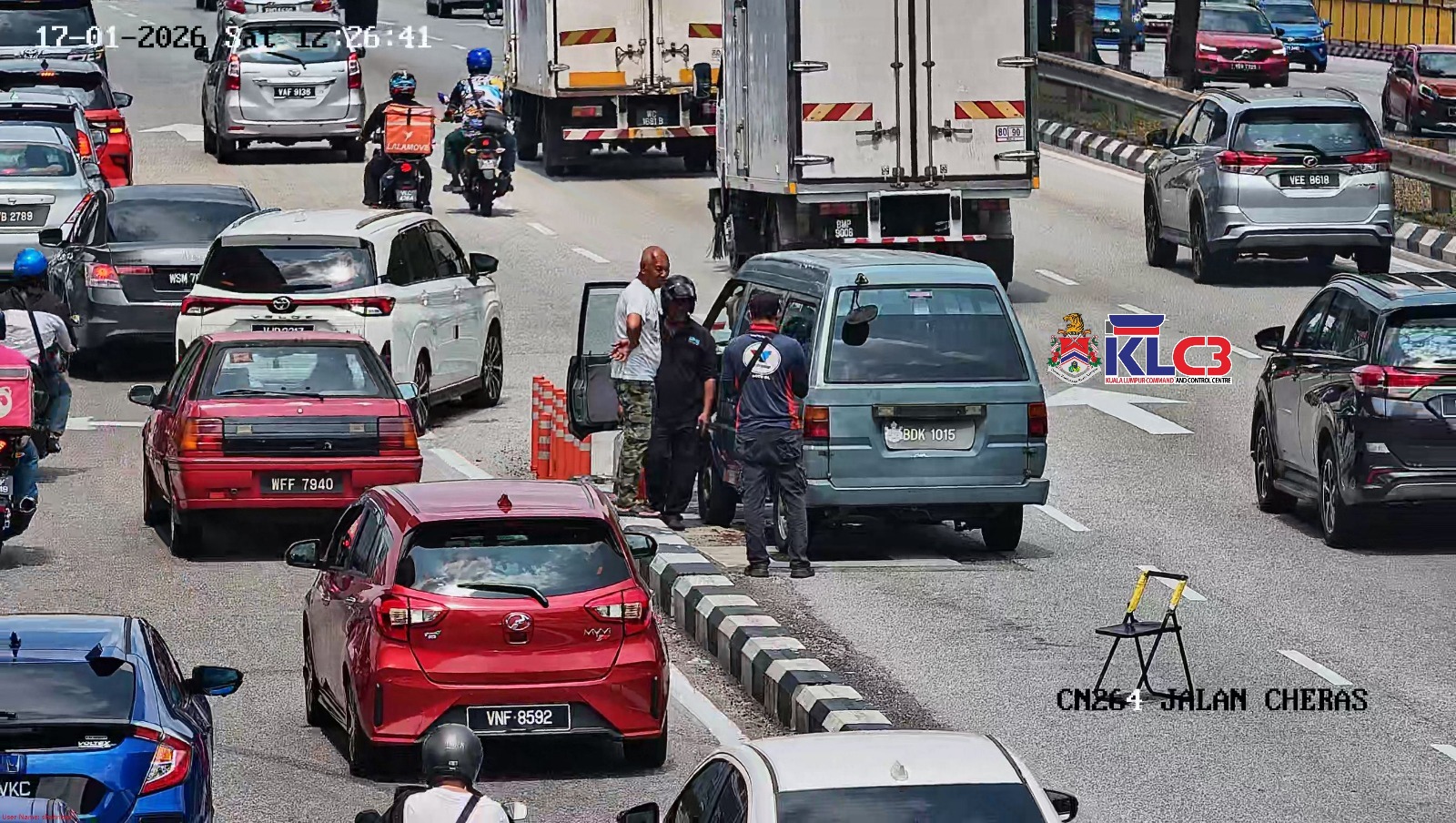 INFO KENDERAAN ROSAK 17.1.2026 12.29 PM – KLCCC