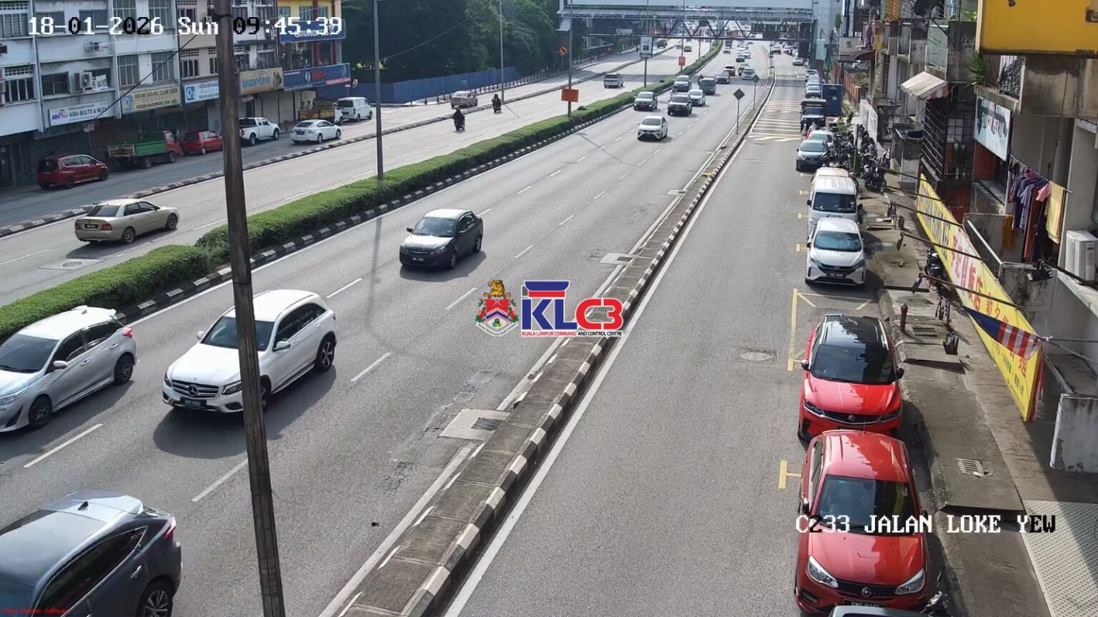 INFO TRAFIK: 18/01/2026 09.45AM – KLCCC