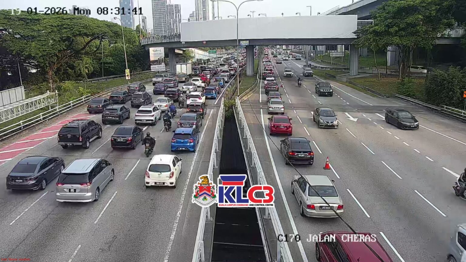 INFO TRAFIK 19.1.2026 8.39 AM – KLCCC