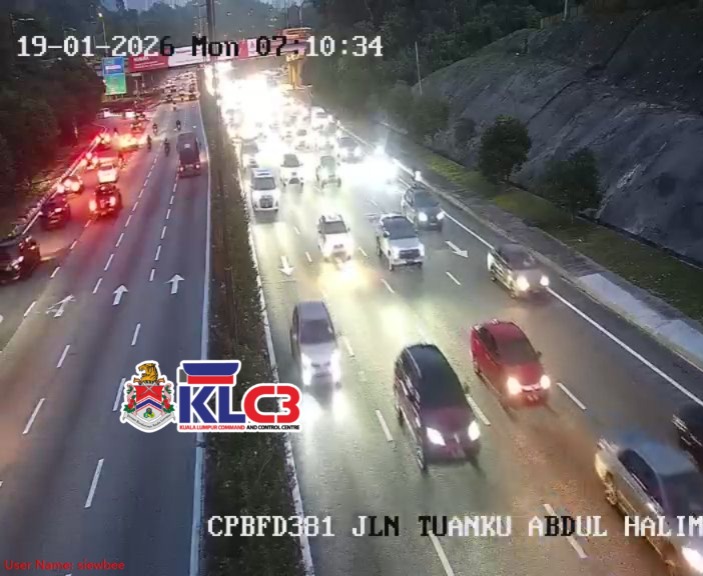 INFO TRAFIK 19.1.2026 7.20 AM – KLCCC
