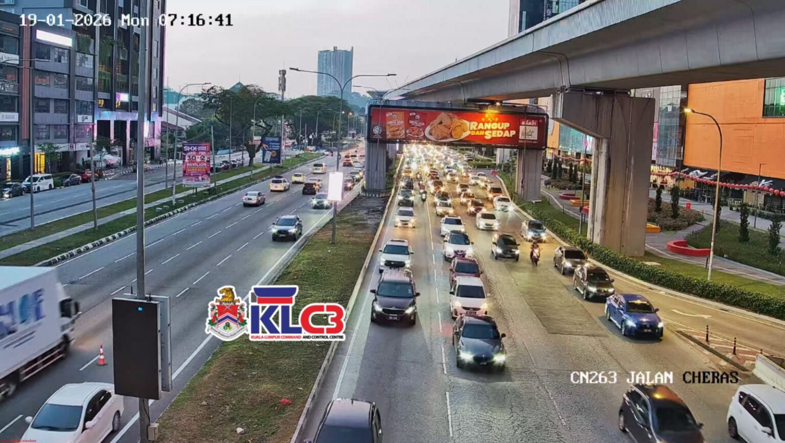INFO TRAFIK 19.1.2026 7.20 AM – KLCCC